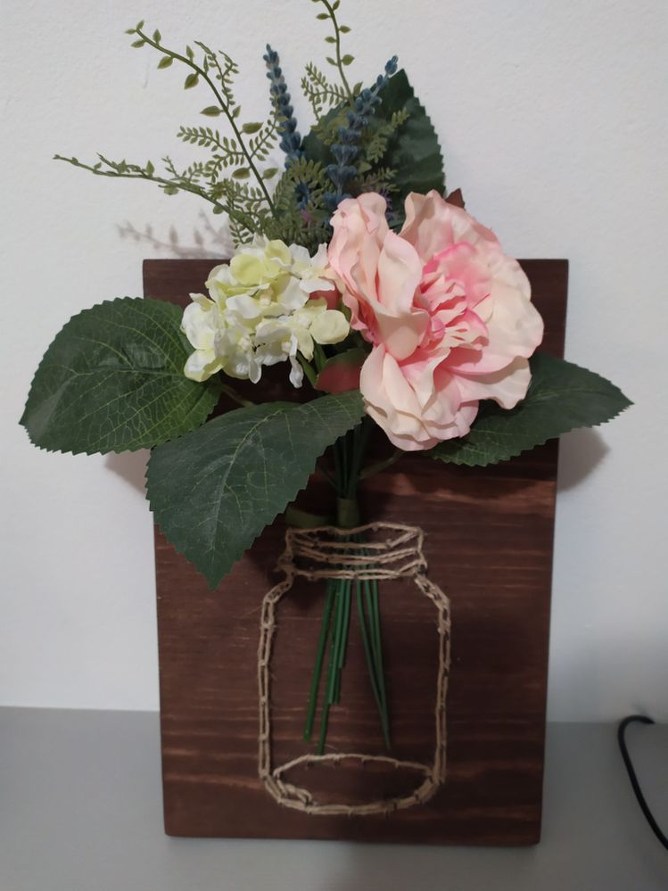 Cuadro florero con la técnica String Art | Comunidad Comunidad Leroy Merlin